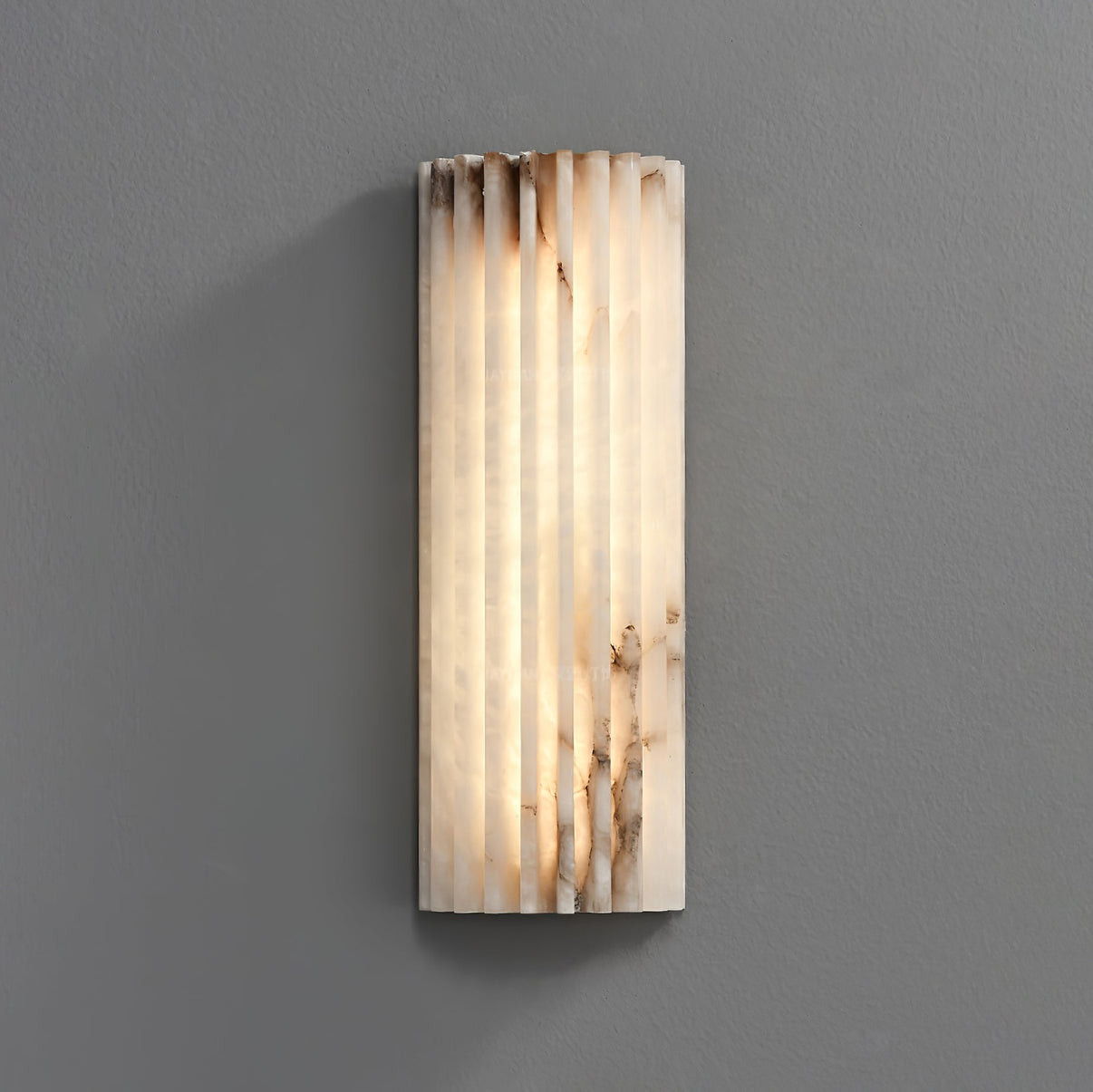 Elara Haus Wall Lamp - Alabaster Integrated LED Wall Sconce Lighting